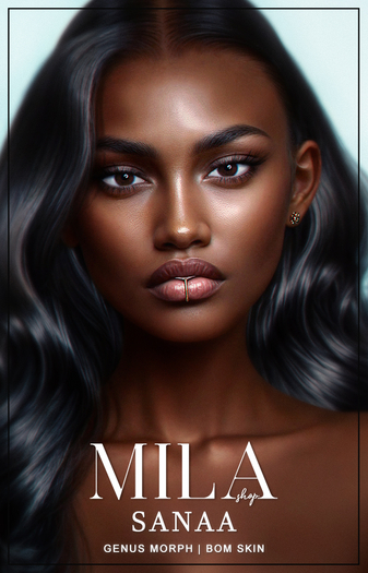 Second Life Marketplace - .MILA. Sanaa Skin [Chocolate] GENUS MORPH
